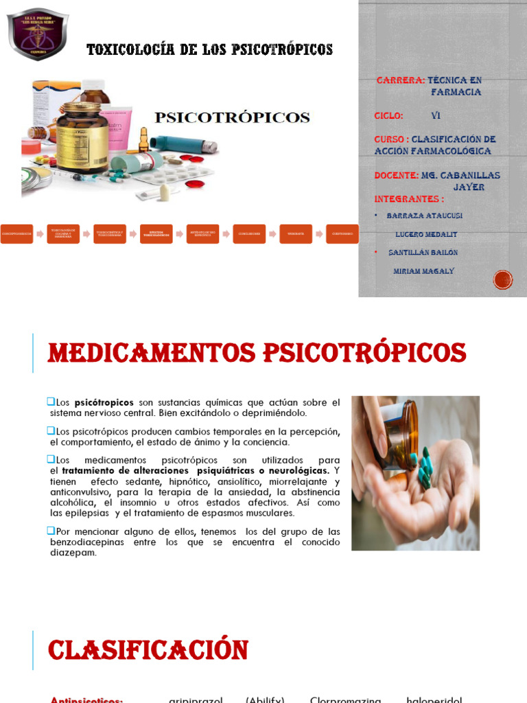 MEDICAMENTOS PSICOTROPICOS | PDF | Cannabis (Droga) | Benzodiazepinas
