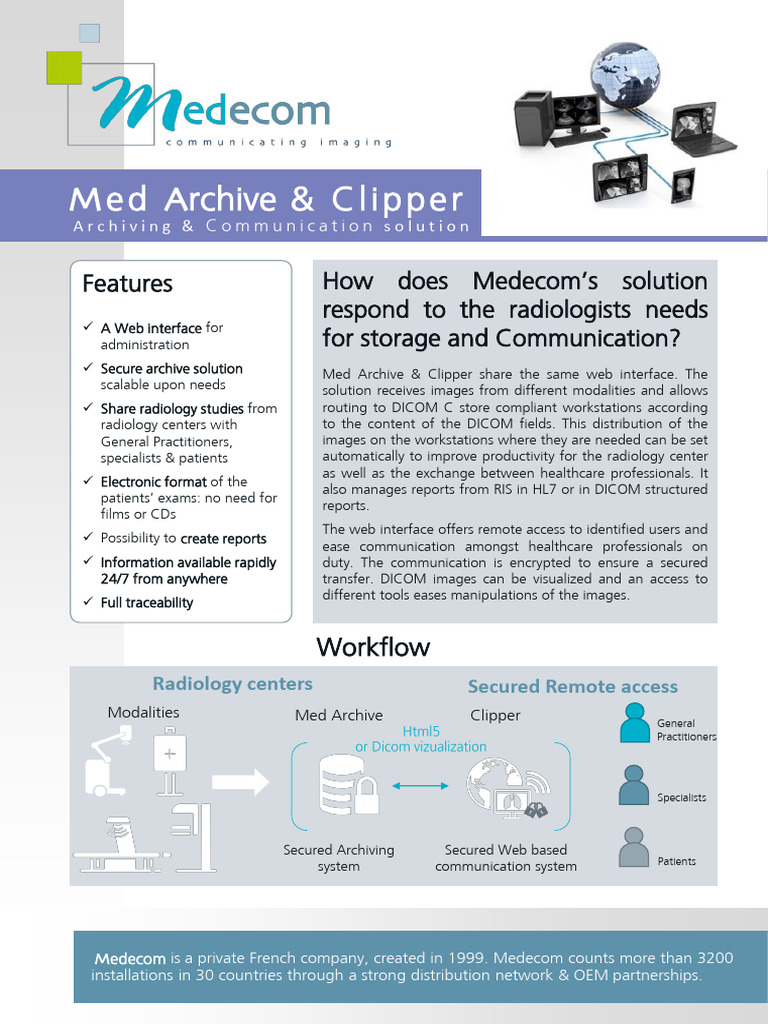 Brochure Medecom Clipper EN | PDF | Computer Engineering | Information ...