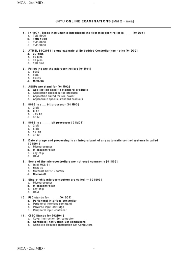 MCA | PDF | Microcontroller | Arm Architecture