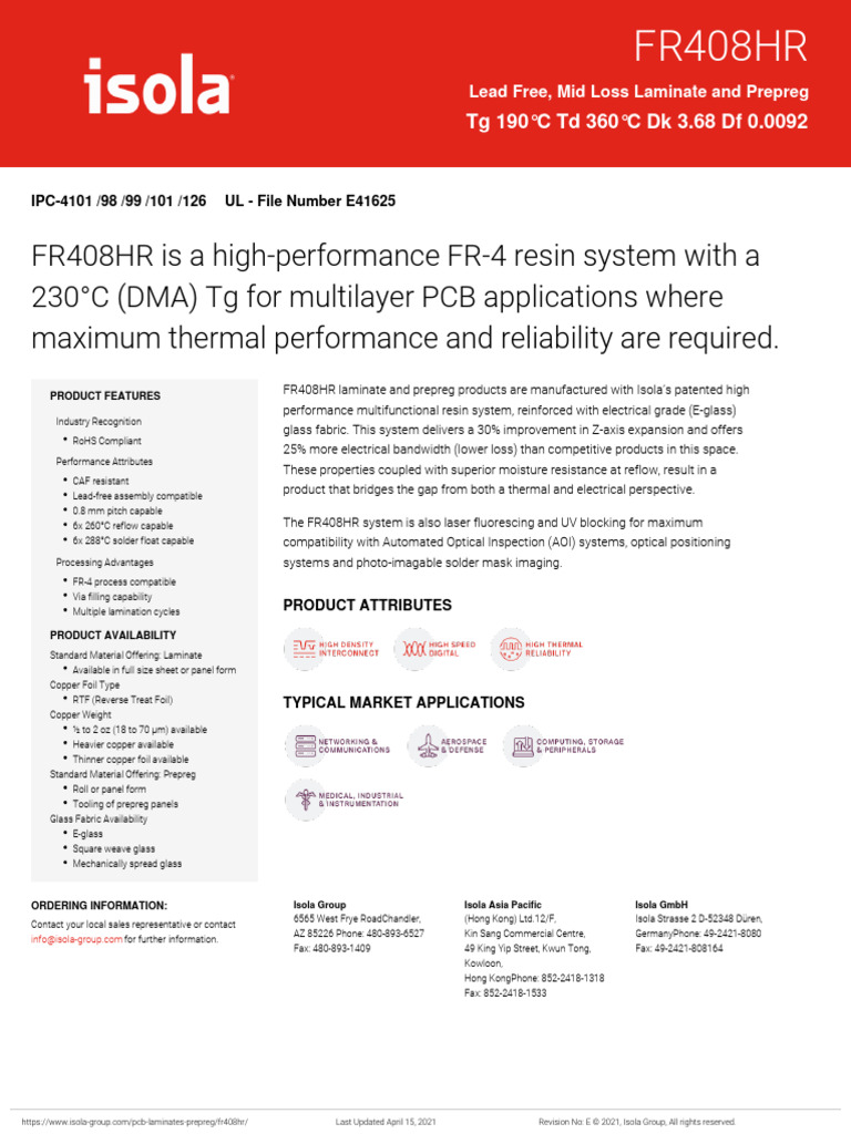 FR408HR Datasheet | PDF