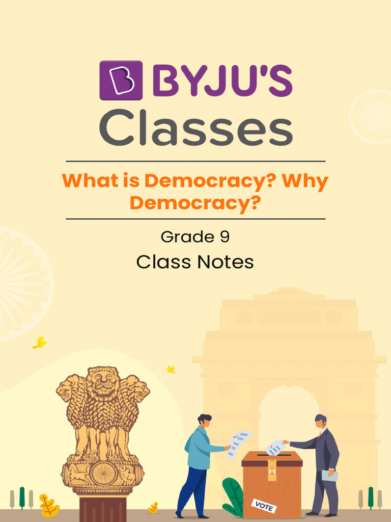 9 Civics Democracy | PDF | Elections | Democracy