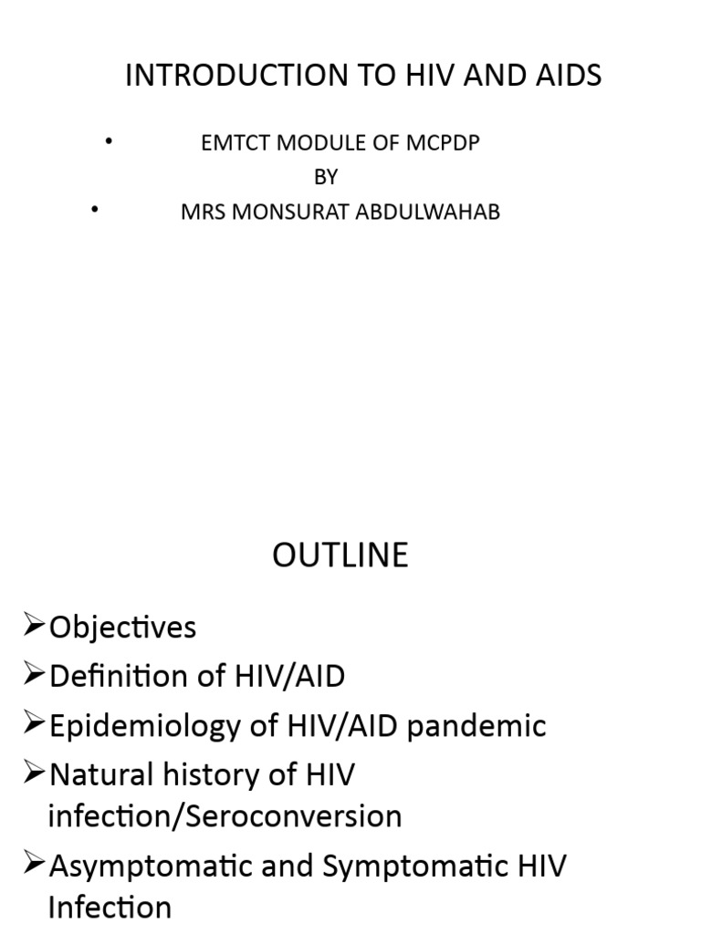 HIV/AIDS Overview & Transmission | PDF | Hiv/Aids | Infection