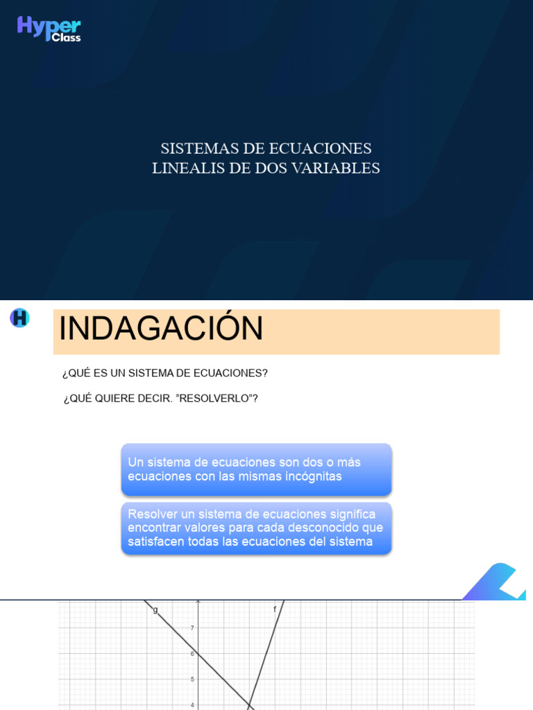 2023 10MOhyper SISTEMAS DE ECUACIONES LINEALES 2 VARIABLES | Descargar gratis PDF | Ecuaciones ...