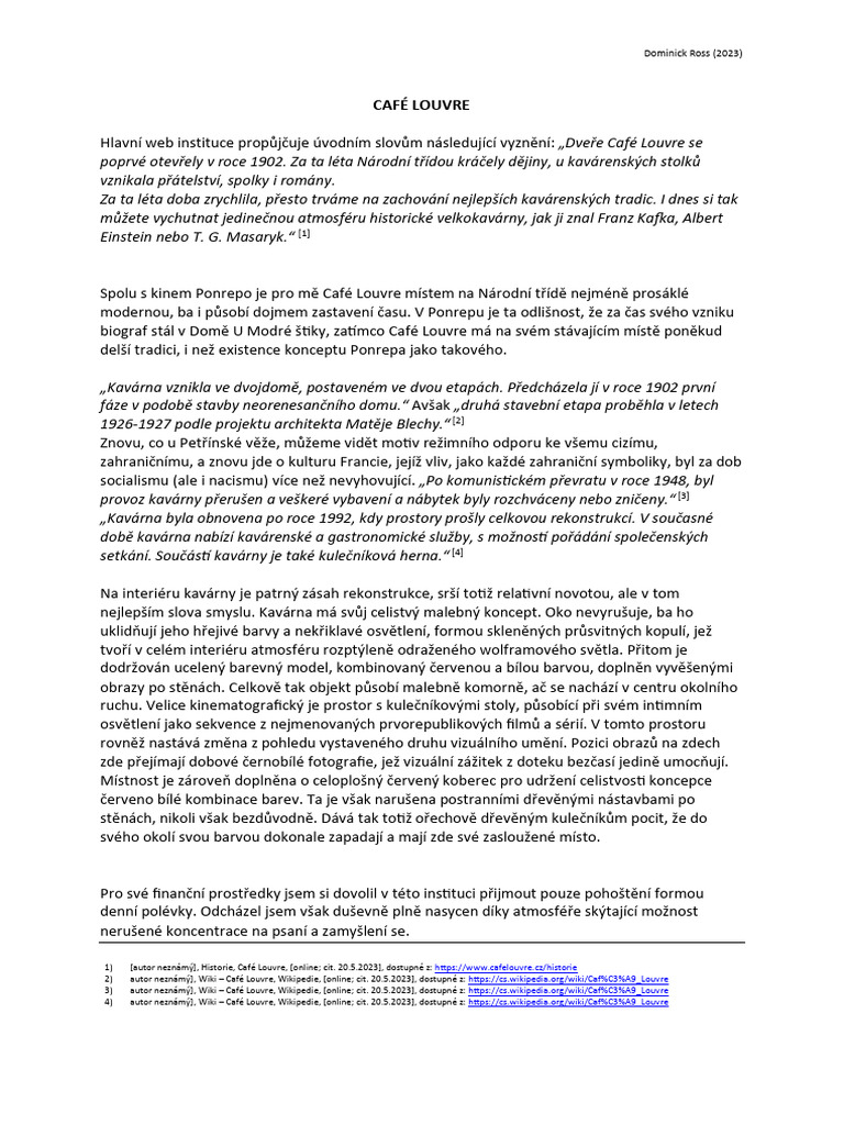 Ross Cafe Louvre | PDF