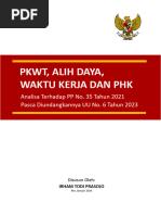PP No. 35 Tahun 2021 tentang Ketenagakerjaan | PDF