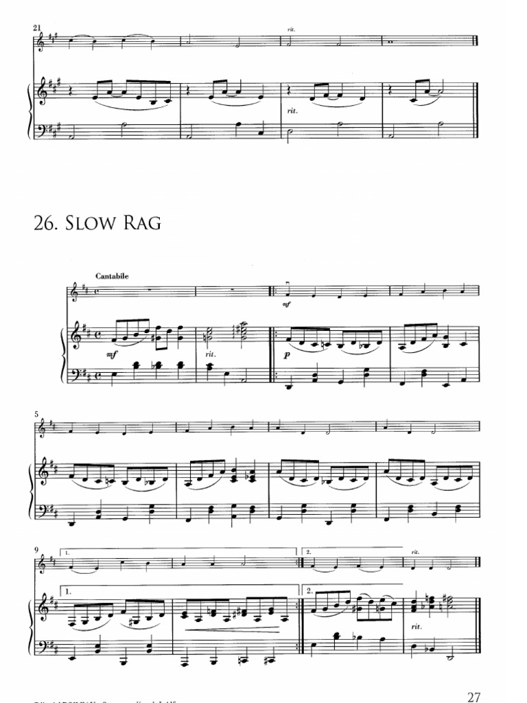 Slow Rag, Stradivari | PDF