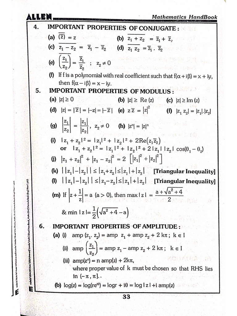 properties of modulus conjugate and amplitude | PDF