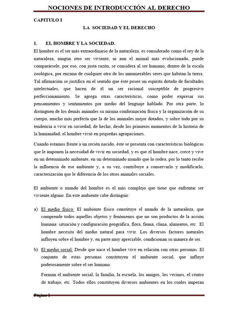 Introduccion Al Derecho | PDF
