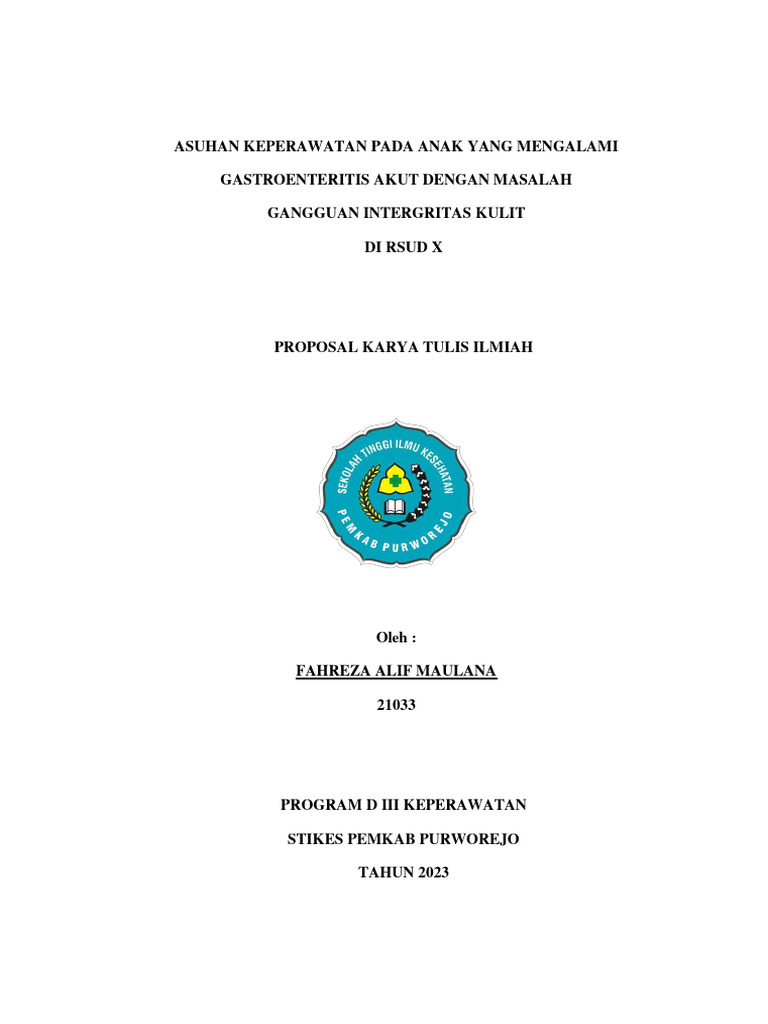 Proposal KTI 2023-1 | PDF | Pengembangan Diri | Kesehatan Holistik