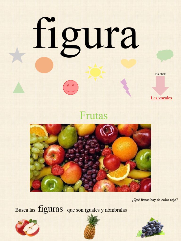 Actividades educativas sobre frutas | PDF | Cocina, comidas y vino ...