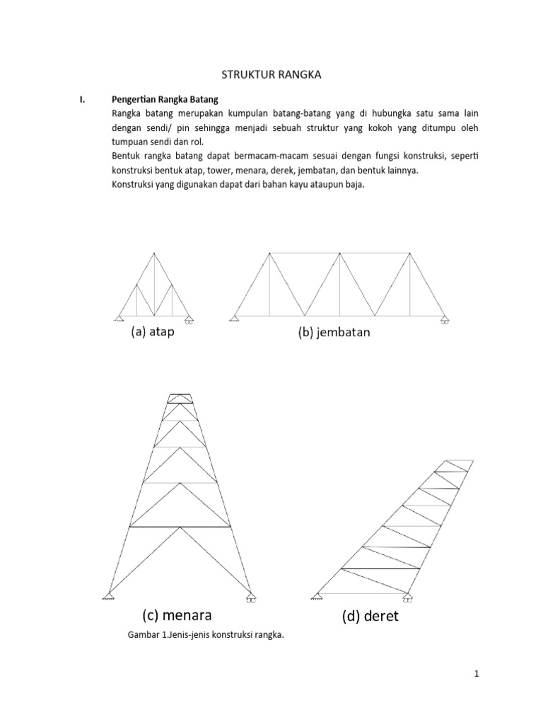 Pengantar STRUKTUR RANGKA | PDF