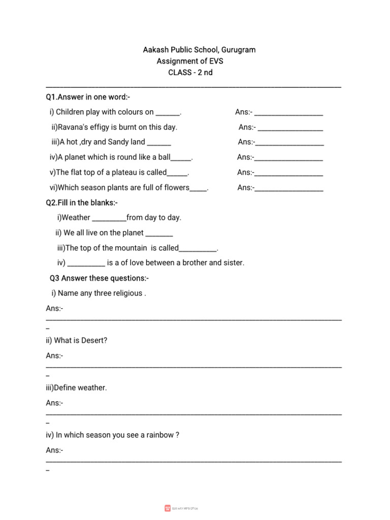 Assignment of EVS | PDF