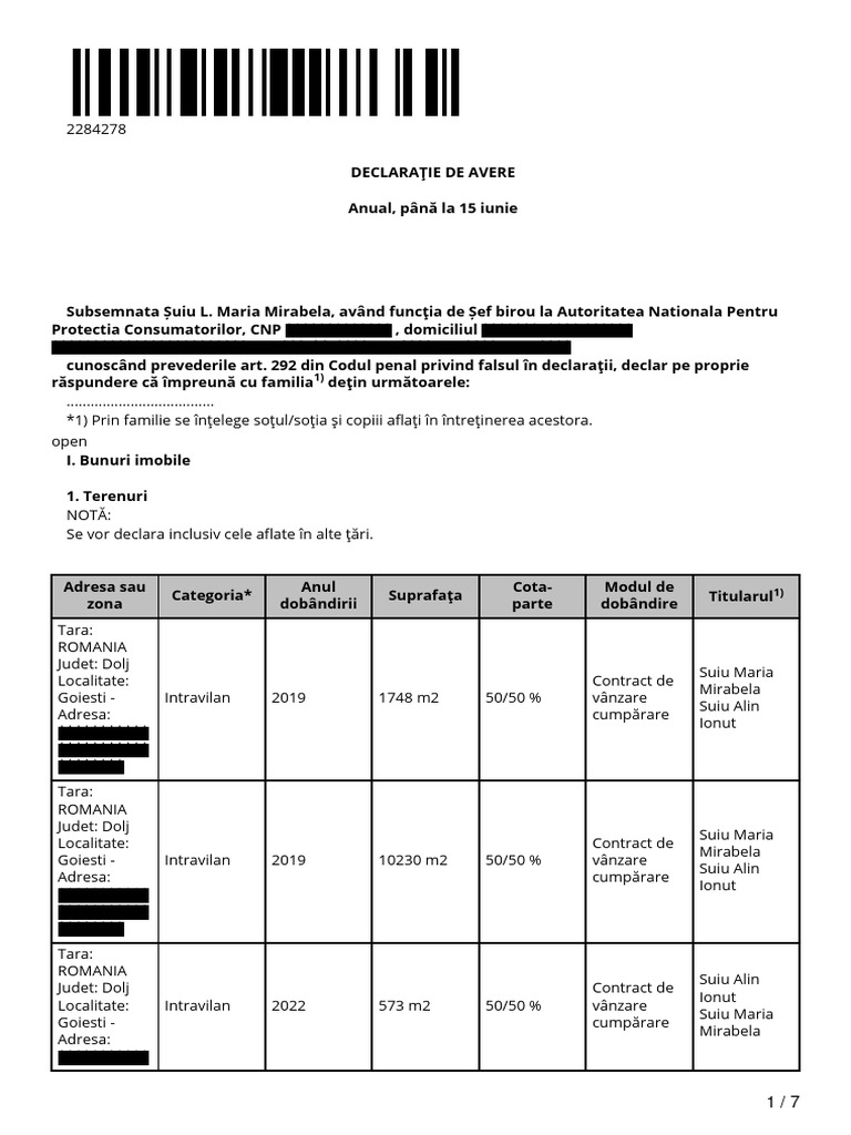 Anpc Da Suiu Maria Mirabela | PDF
