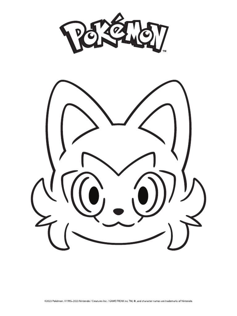 Sprigatito Silhouette Pattern | PDF