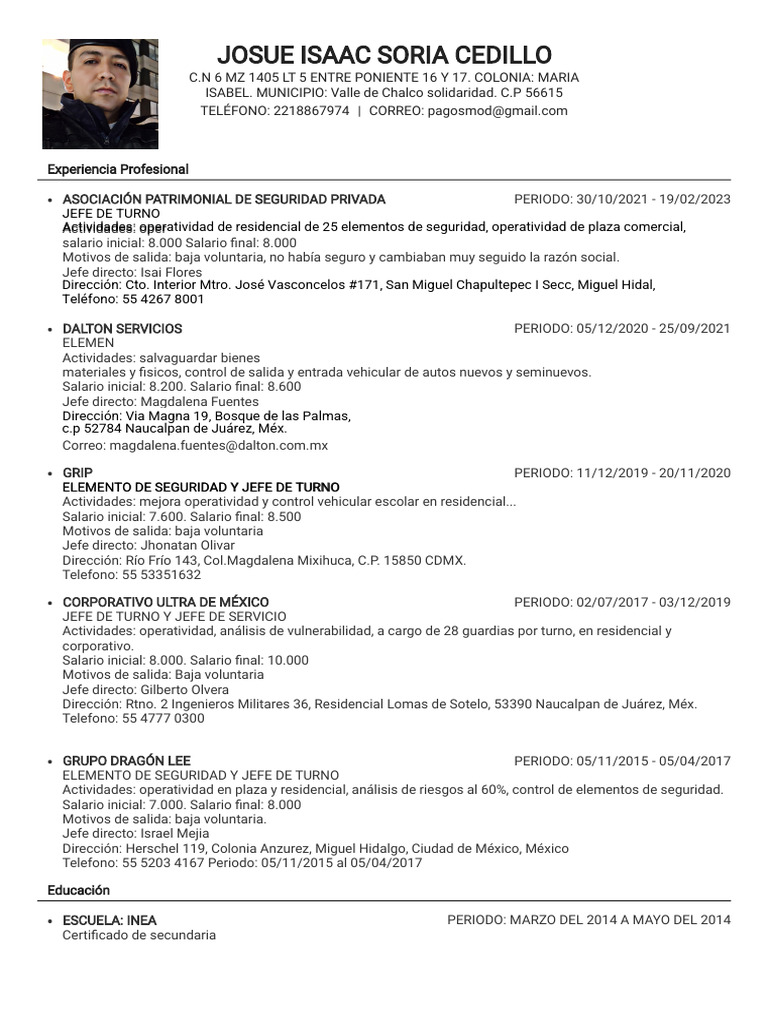 Tinywow CV Actualizado Jos 42283630 | PDF