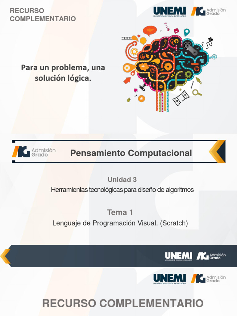 UNIDAD 3_Tema 1_Complementario | PDF | Scratch (lenguaje de programación) | Software