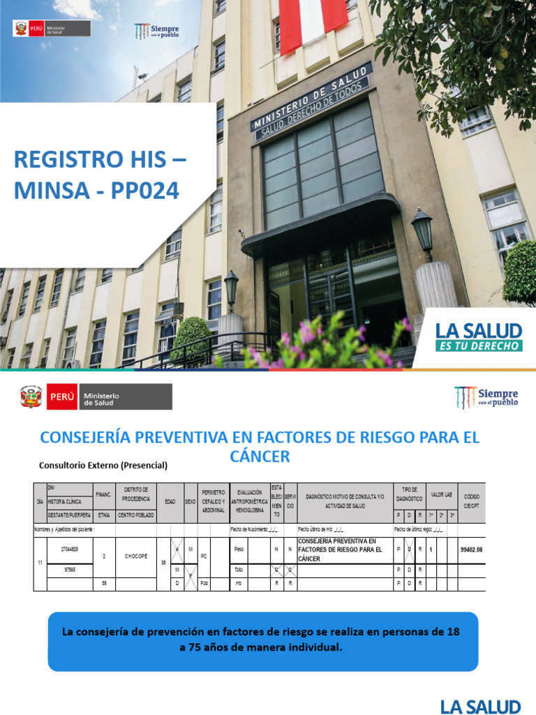 Expo - Manual HIS MINSA - CANCER - 2022 | PDF | Antígeno específico de ...