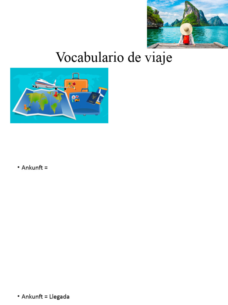 Vocabulario de Viaje 14.3.21 | PDF | Transporte | Aviación