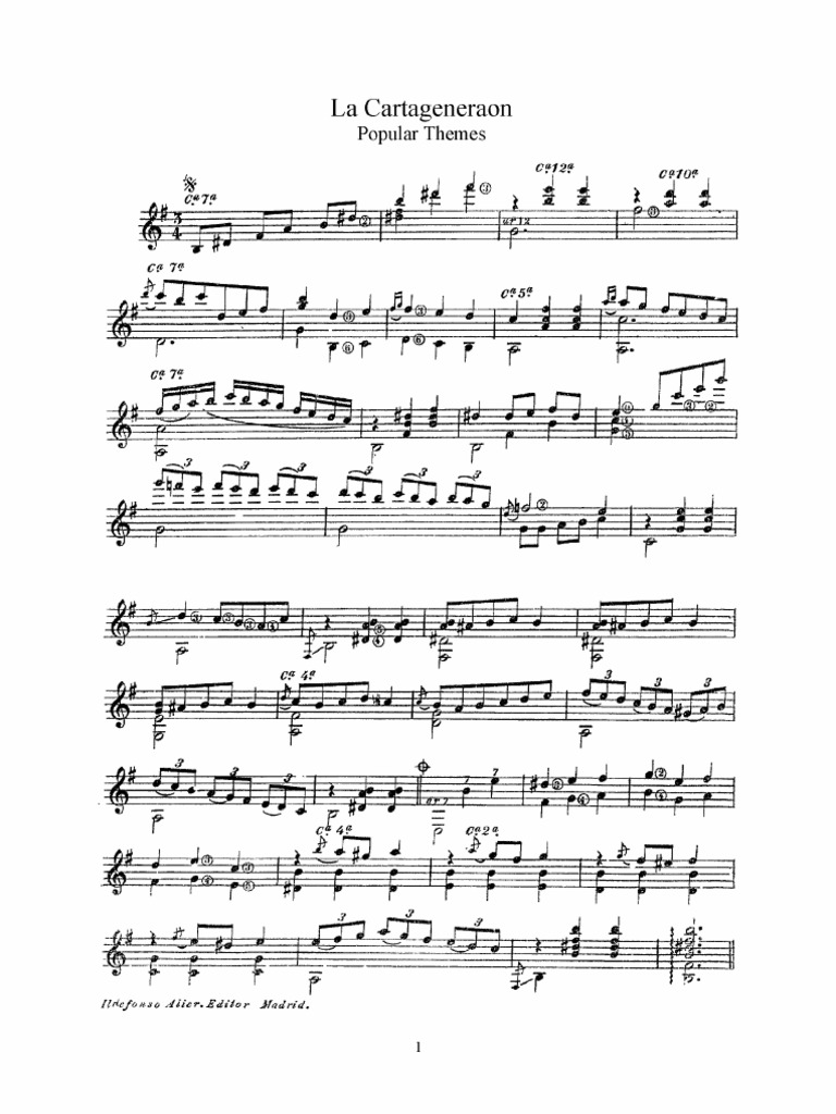 La Cartagenera - Tarrega | PDF