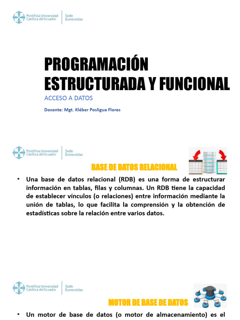 Progfunc AccesoaDatos | PDF | SQL | Servidor SQL de Microsoft