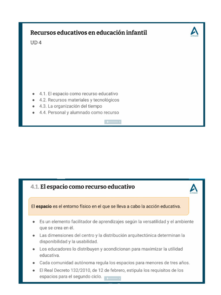 Pressentacion Contenidos Tema 4 | PDF