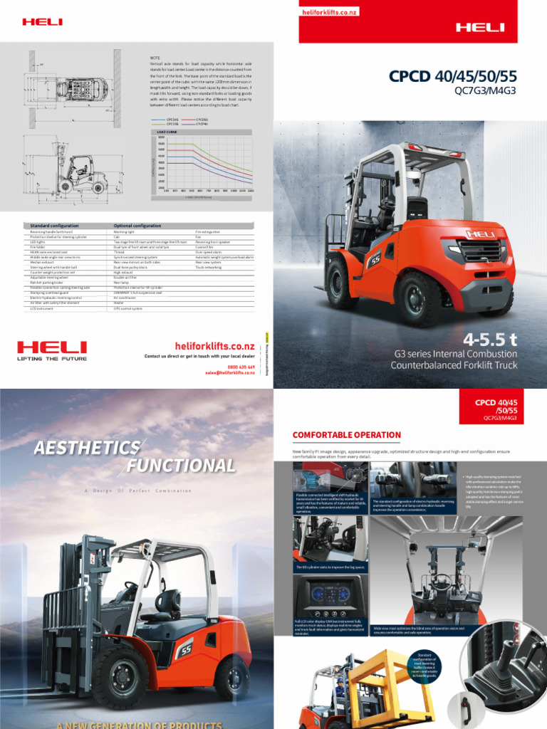 Diesel Forklift CPCD 40-Cpcd45-Cpcd50-Cpcd55 de | PDF | Truck | Semi Trailer Truck