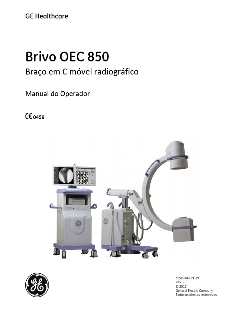 Brivo OEC 850 User PT Rev2 | PDF | Raio X | Queimadura