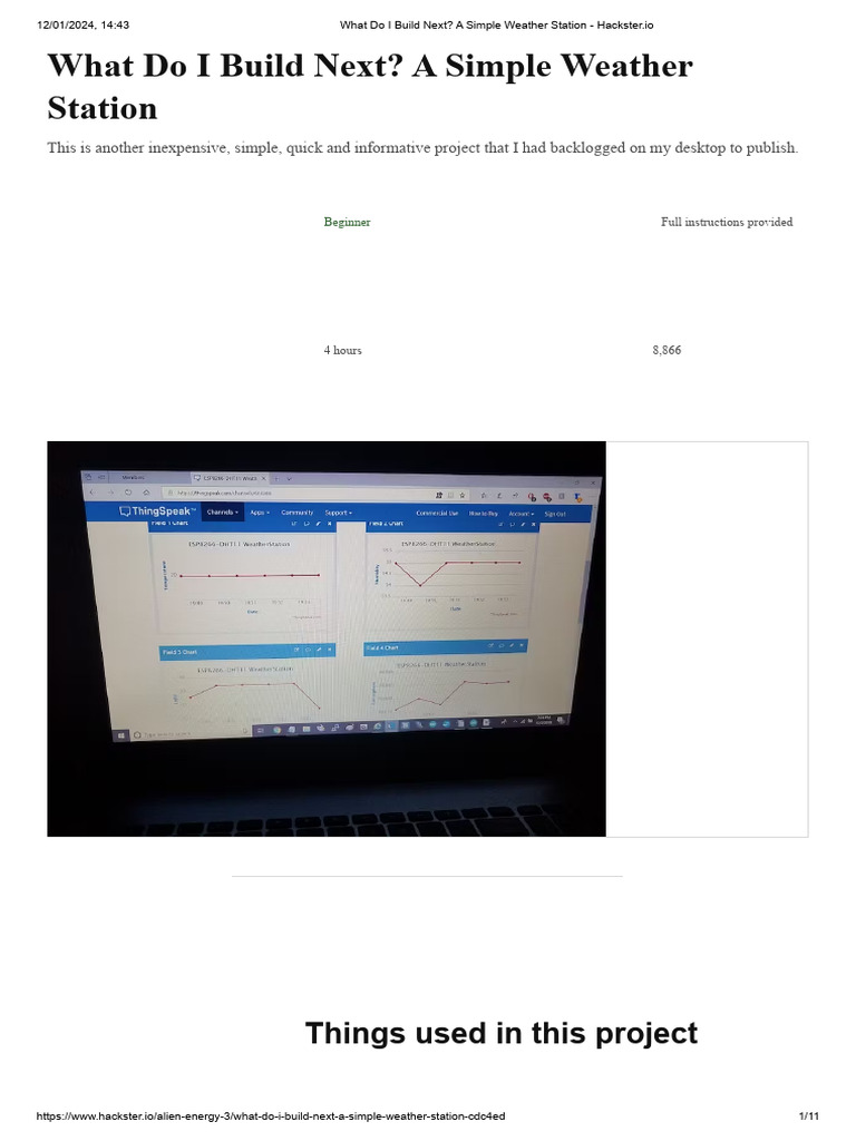 What Do I Build Next A Simple Weather Station Hackster Io Pdf Arduino Usb