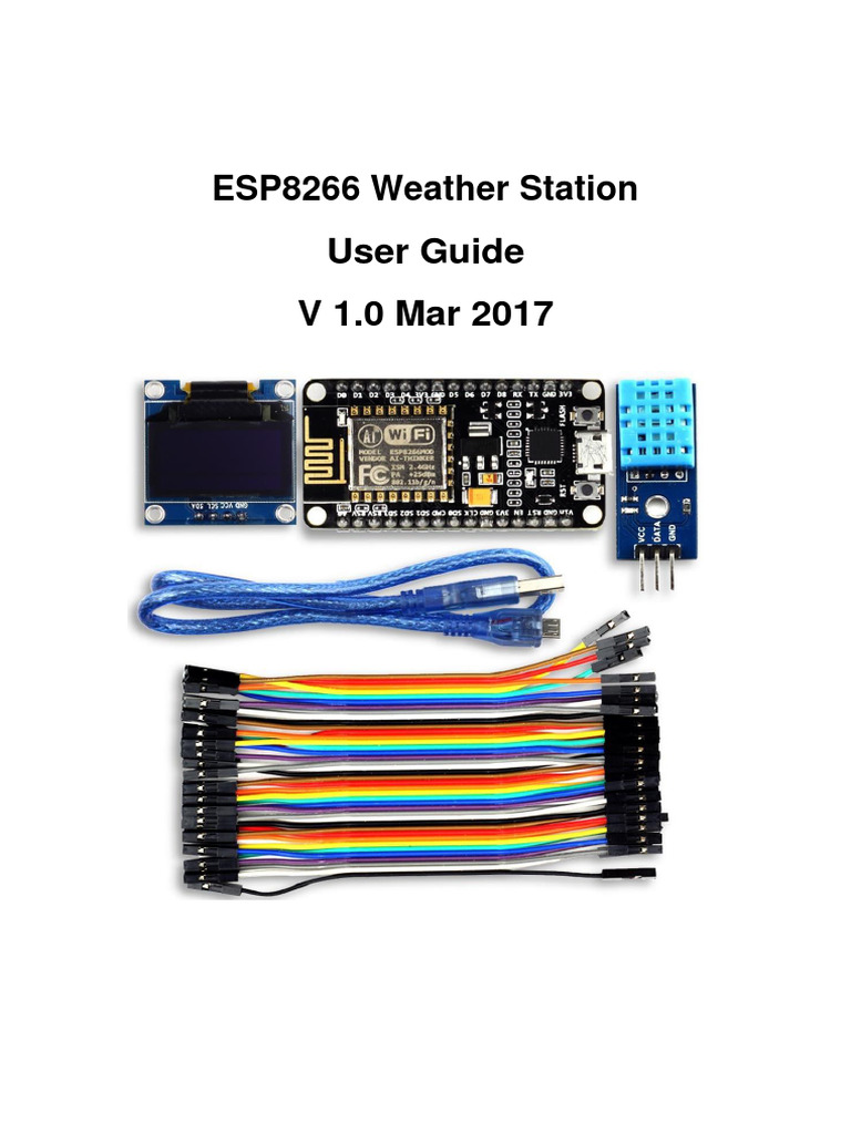 ESP8266 Weather Station User Guide | PDF | Parsing | Arduino