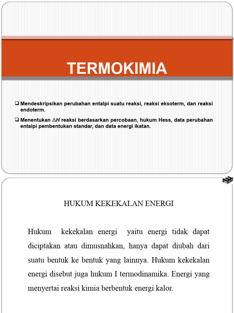 Termokimia | PDF | Metode & Bahan Ajar | Sains & Matematika
