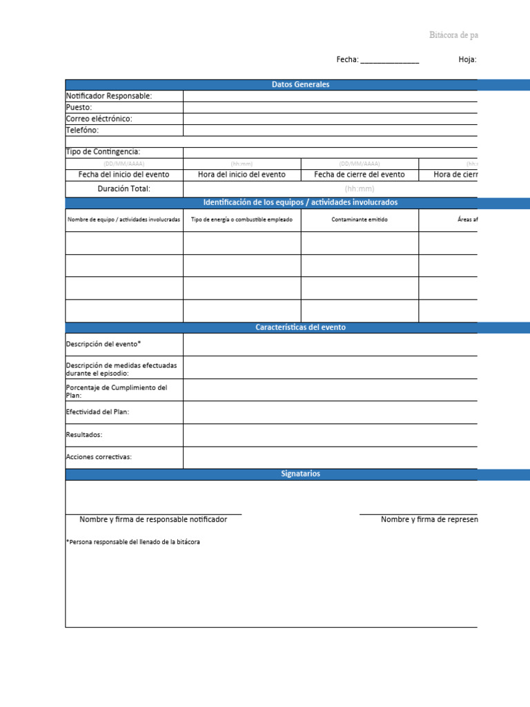 Paro de Actividades FORMATO | PDF