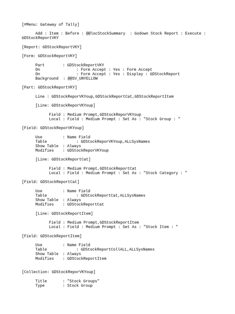 Godown Stock Report TDL | PDF | Computing | Software