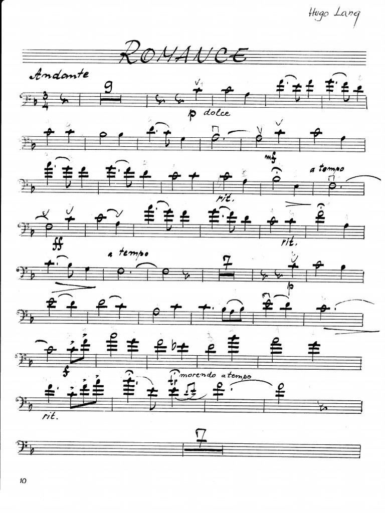 Hugo Lang Romance BAS | PDF