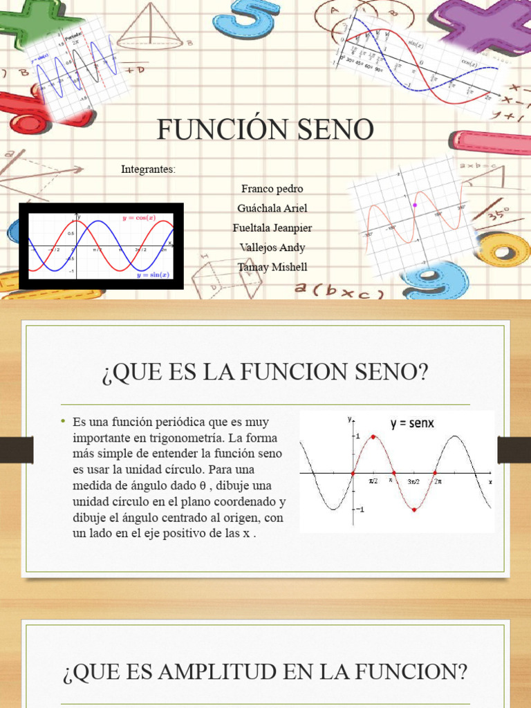 Características de la Función Seno | PDF | Función (Matemáticas ...