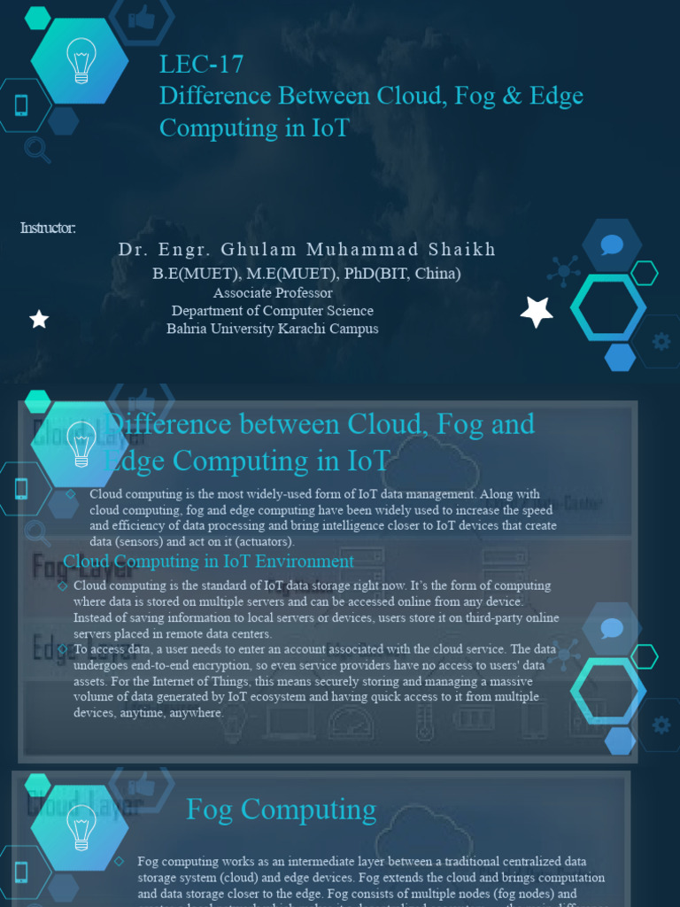 Cloud, Fog, Edge Computing in IoT | PDF | Cloud Computing | Internet Of Things