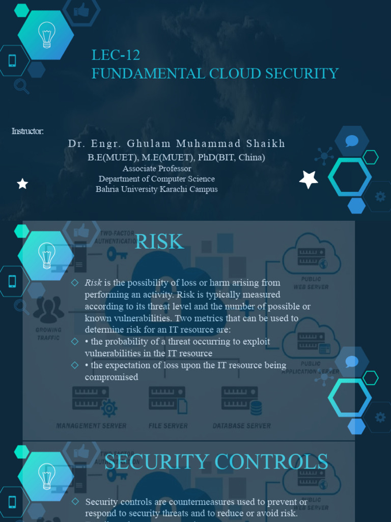 Lec 10 Fundamental Cloud Security 2 F23 01012024 020354pm | PDF | Security | Computer Security