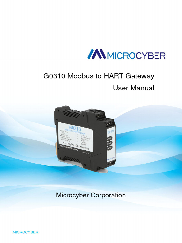 Manual G0310 Modbus To Hart Converter Download Free Pdf Parameter Computer Programming