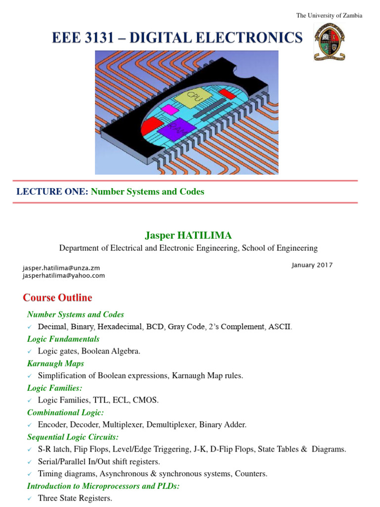 Lecture 1 Number Systems And Codes Pdf Subtraction Binary Coded 5210