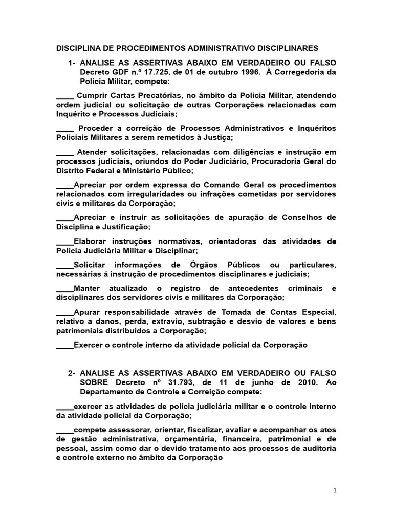 Simulado De Exercicios Pad Download Grátis Pdf Polícia Polícia