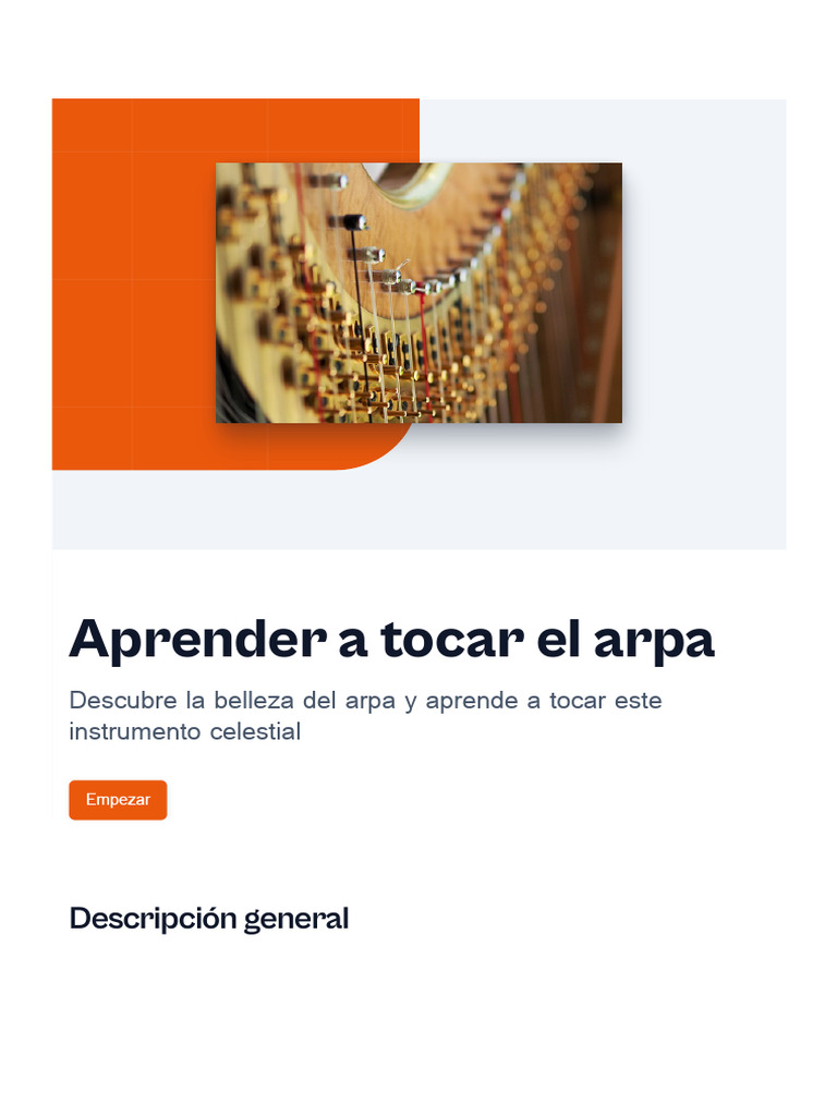 Aprender A Tocar El Arpa | PDF | Instrumentos musicales | Instrumentos de cuerda