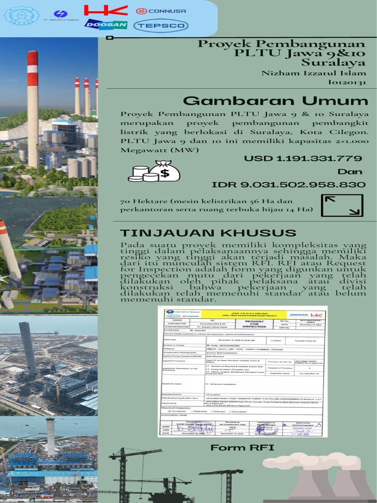Proyek Pembangunan PLTU Jawa 9&10 Suralaya | PDF