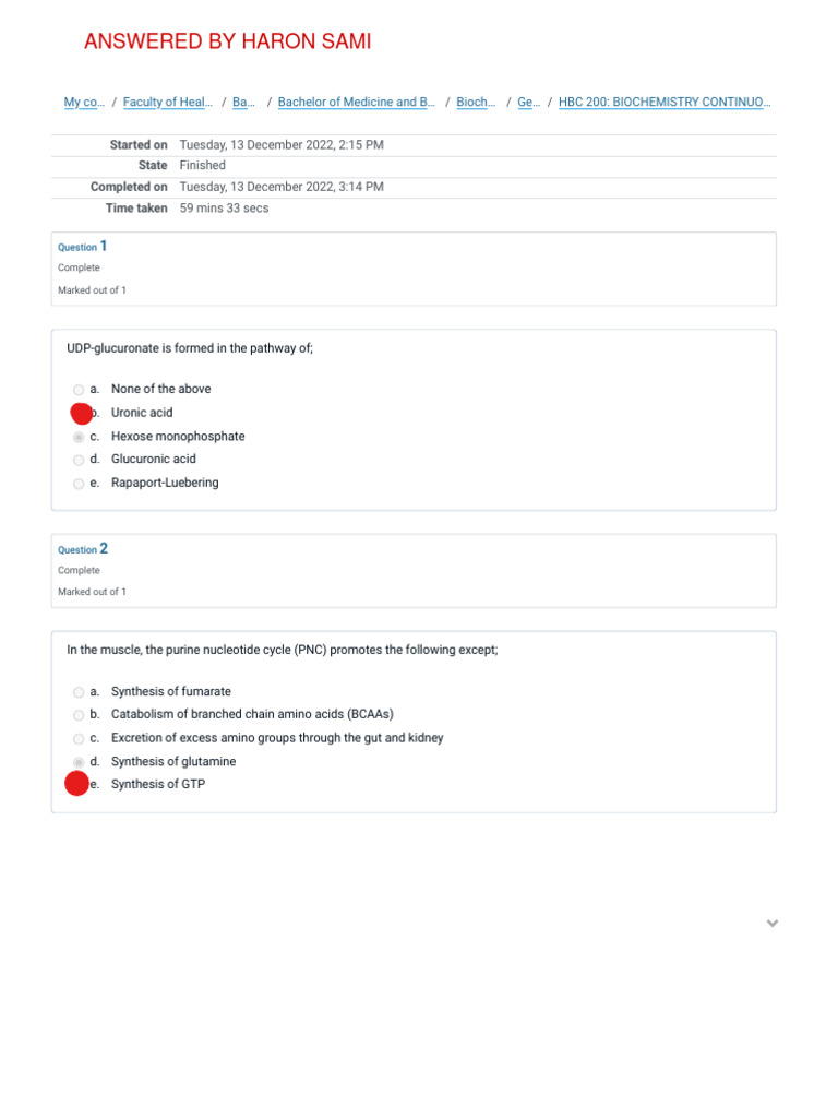 Biochemistry Level Ii Cat I | PDF | Nucleotides | Biosynthesis