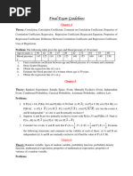 Probability & Statistics Exam Prep | PDF | Science & Mathematics