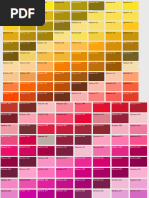 HKS Color Codes and Pantone Equivalents | PDF | Qualia | Color