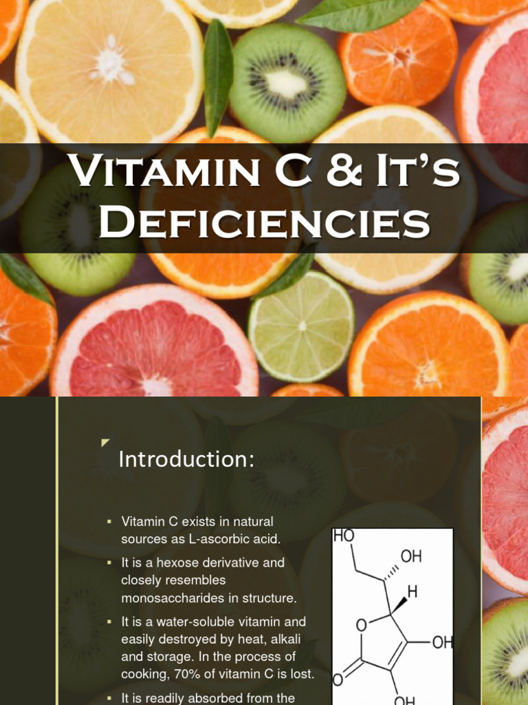 Vitamin C & It's Deficiencies (Edited) | PDF | Vitamin C | Vitamin