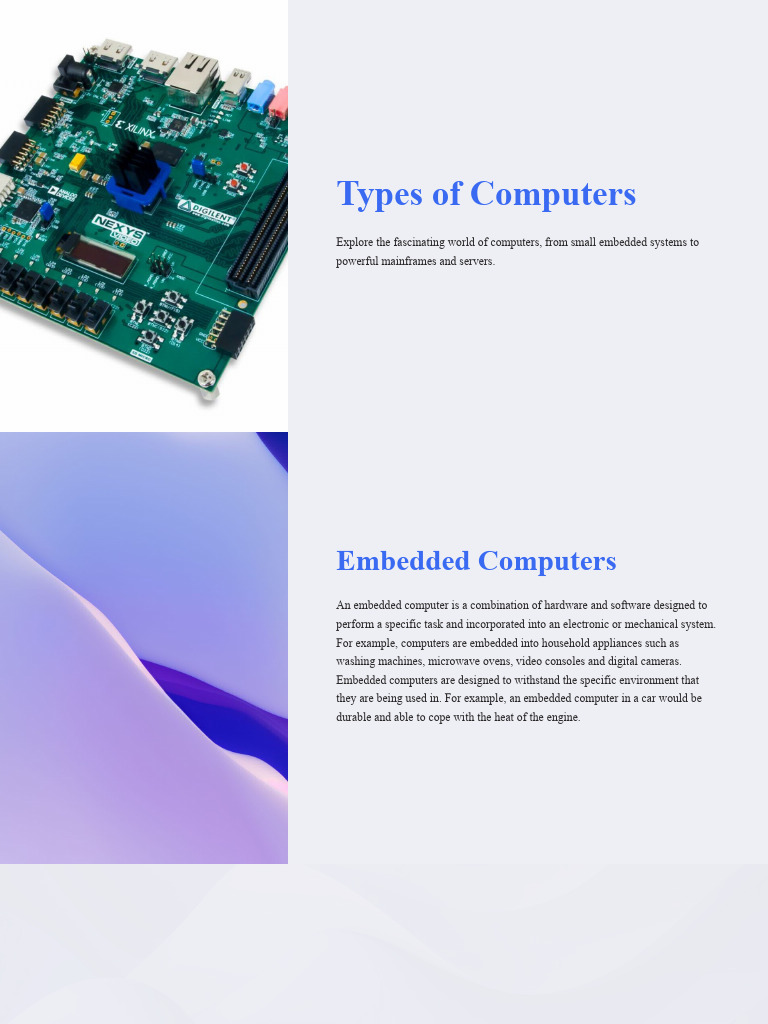 Types of Computers | Download Free PDF | Operating System | Software
