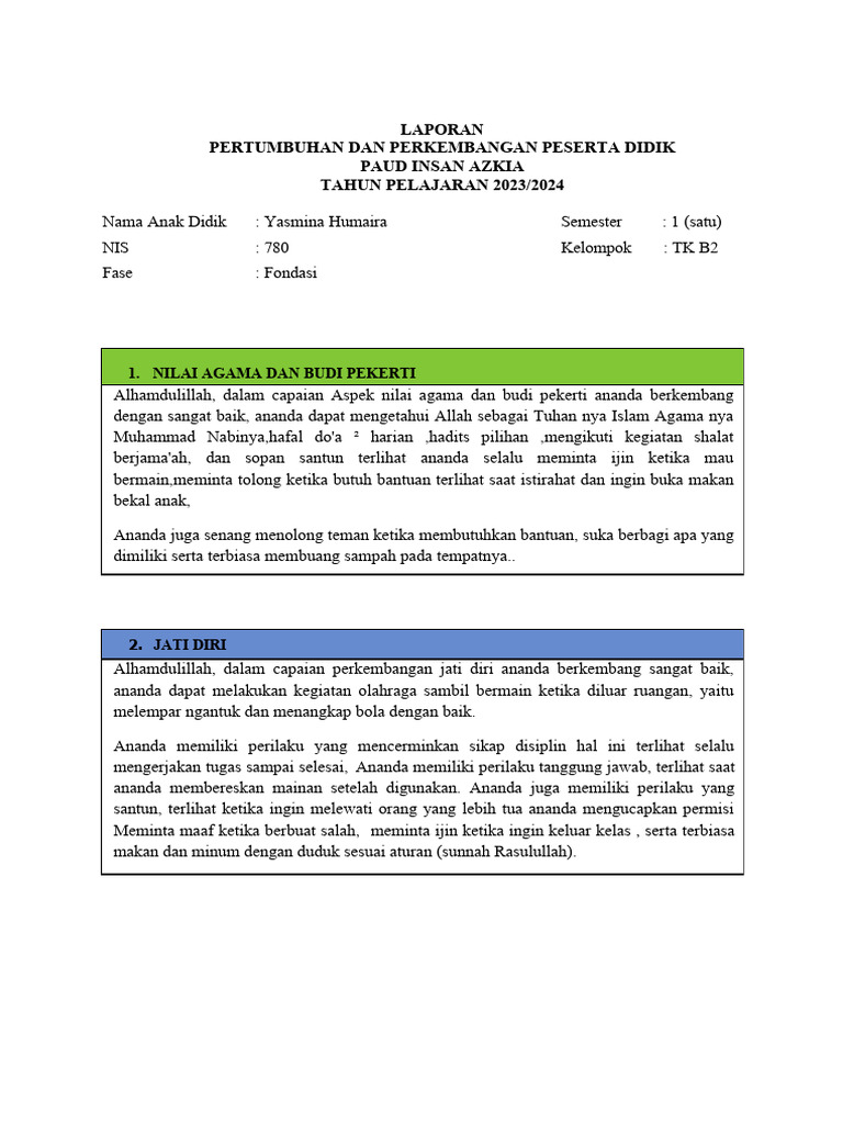 Raport Proyek Sem 1 | PDF