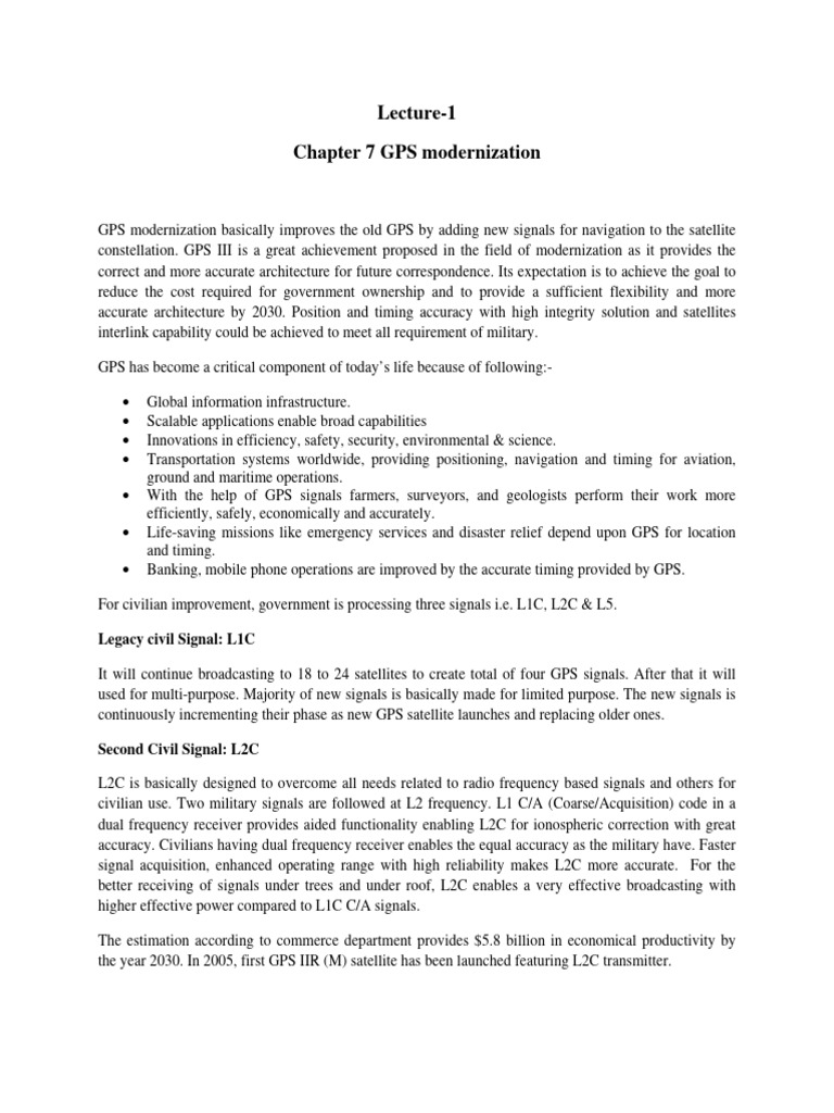 Lecture 33 | PDF | Global Positioning System | Telecommunications ... Lecture 33 | PDF | Global Positioning System | Telecommunications ...