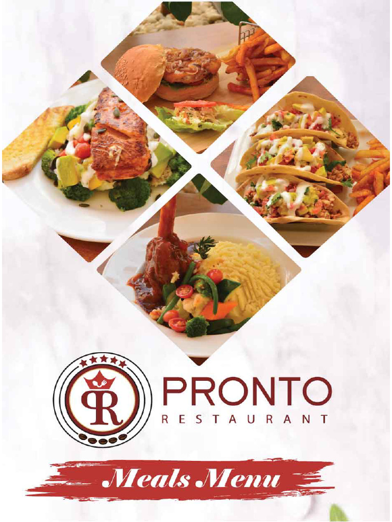 Pronto Food Menu | PDF