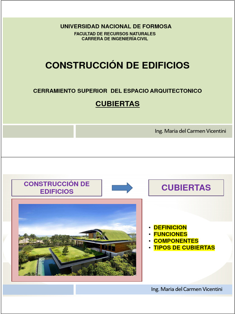 PW - CUBIERTAS - Clase 2023 | PDF